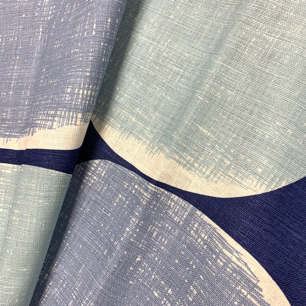 Two Up Blueprint - heavyweight linen cut piece 52cm x 155cm ...